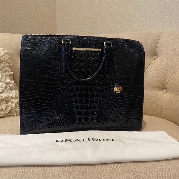 Brahmin | Bags | Brahmin Briefcasemelbourne Business Tote | Poshmark